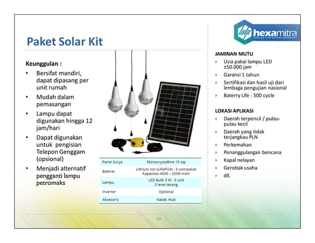 Presentasi PLTS (Pembangkit Listrik Tenaga Surya) | PDF