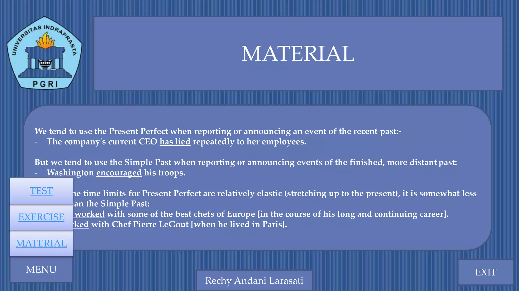 Presentasi rechy-201212501012 | PPT