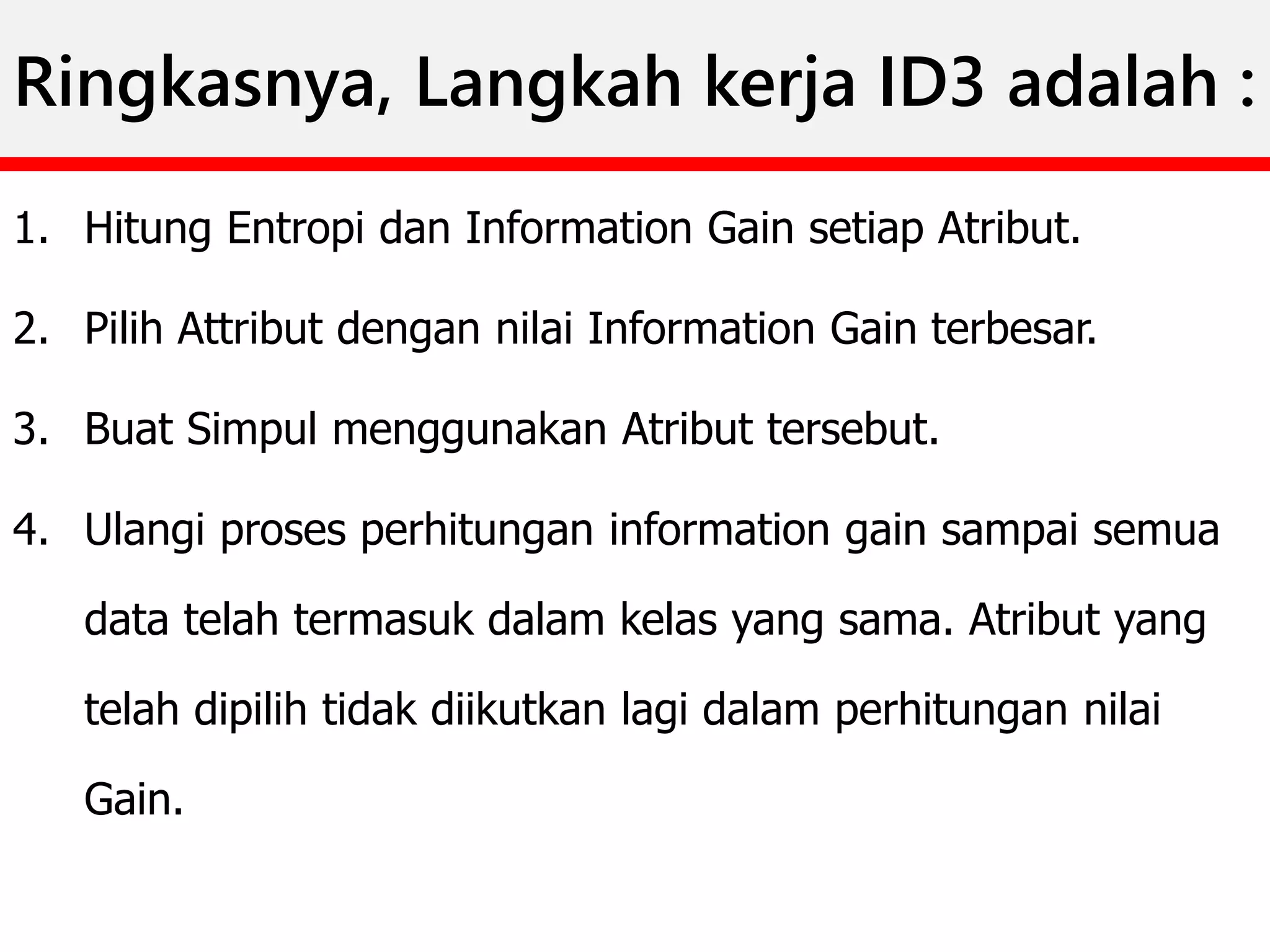 Presentasi Implementasi Algoritma ID3 | PPTX