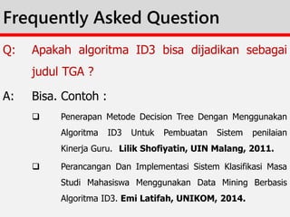 Presentasi Implementasi Algoritma ID3 | PPTX