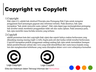 Kelas X - 06. etika dan ketentuan tik | PDF