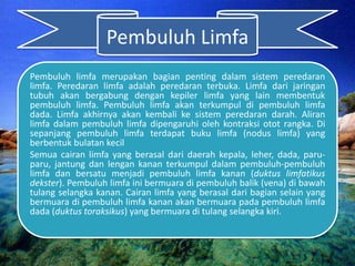 Sistem Limfatik (Getah Bening) pada Manusia | PPTX