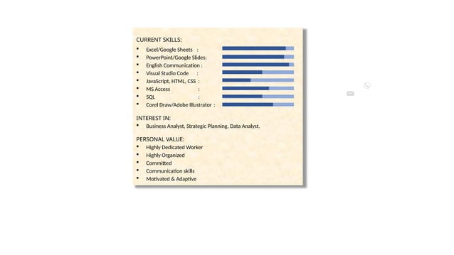 Example of Skill Meter to upload for your CV | PPT