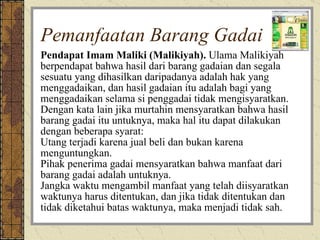 Presentasi 10 pemanfaatan barang gadaian (rahn) | PPS