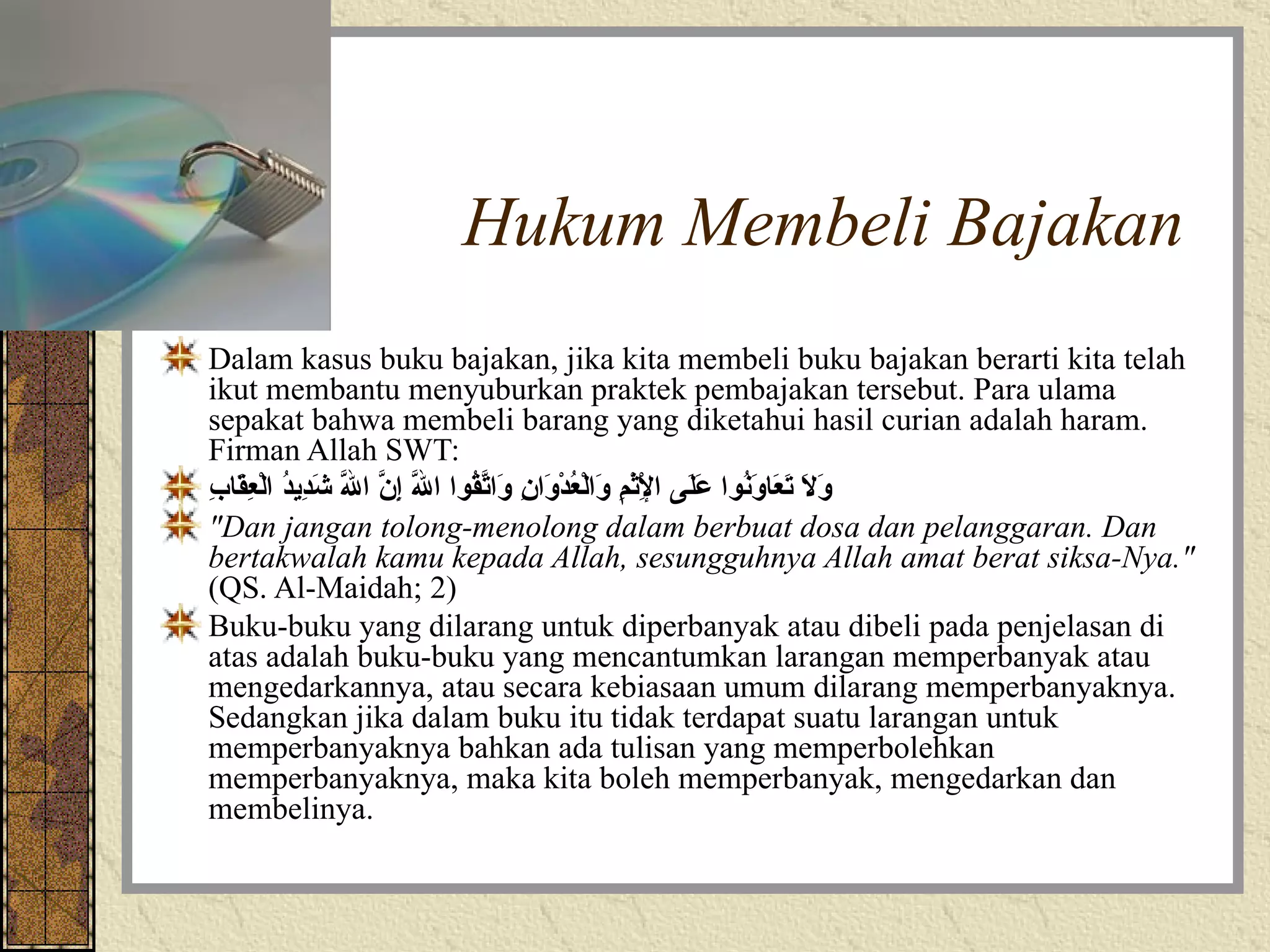 Presentasi 11 pembajakan hki | PPS