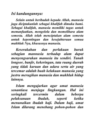 Presentasi 1 al qur'an surat ar rum 41 42 | DOC