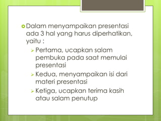 Presentasi 1 kelas 3 power point | PPTX