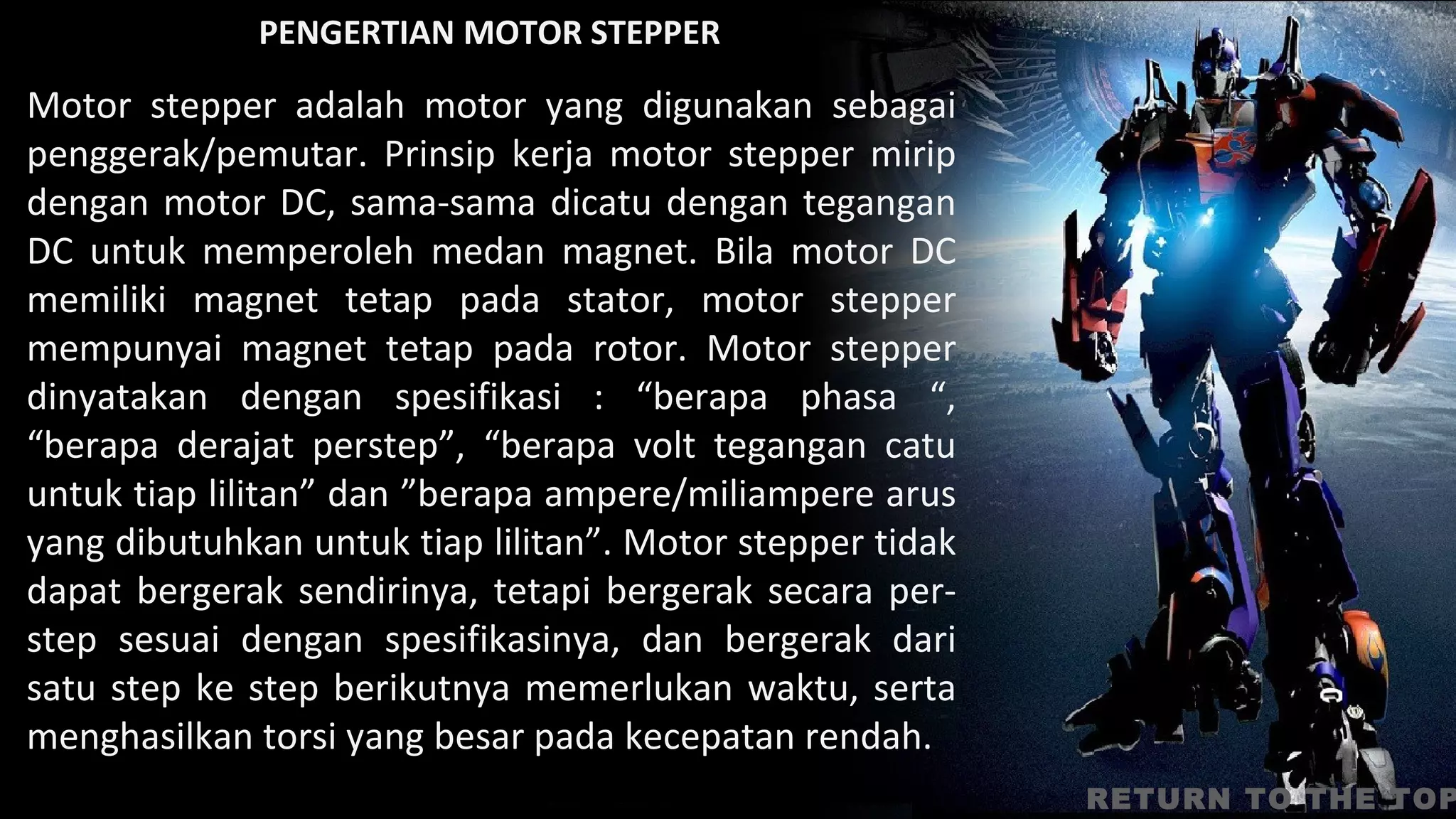 Presentasi motor-motor listrik | PPT