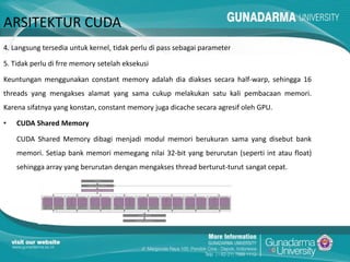 CUDA with DCT Algorithm | PPTX