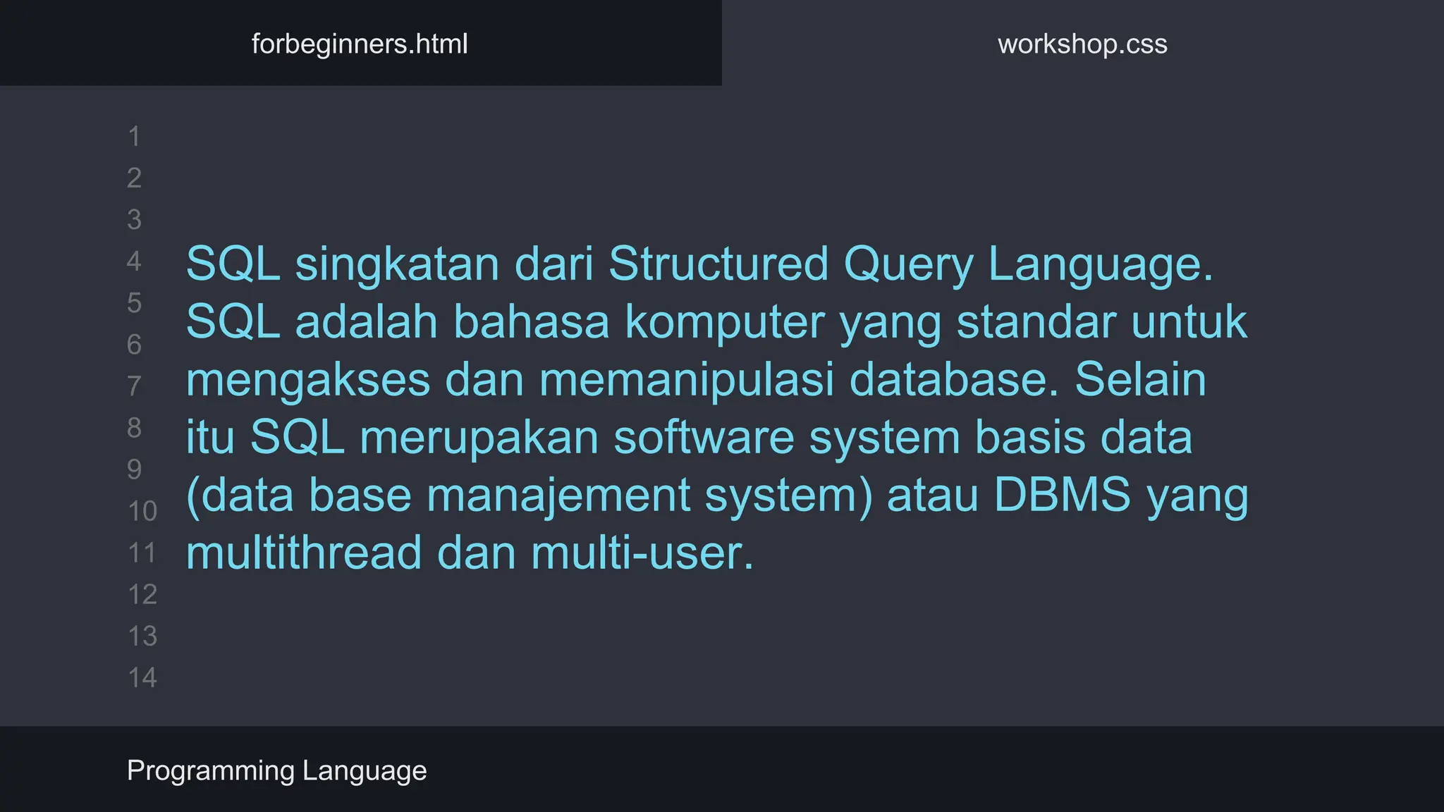 Presentasi tentang pemograman yang berisikan tentang koding | PPTX