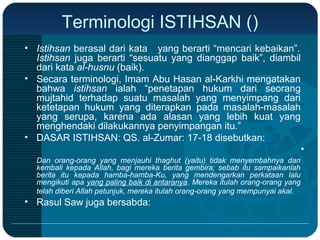 istihsan, istishhab, mashlahah mursalah | PPS