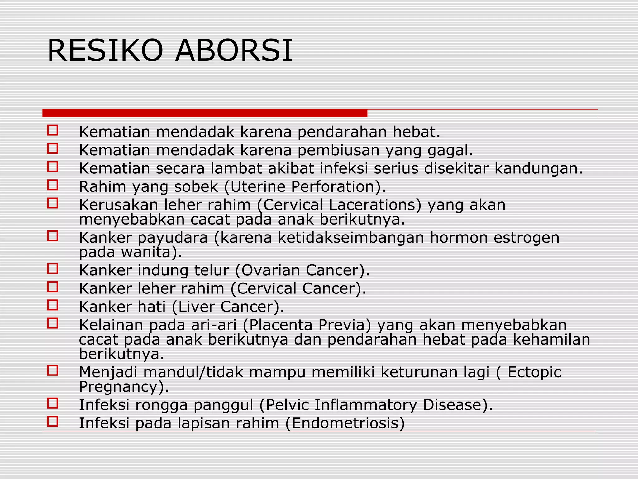 Presentasi aborsi | PPT