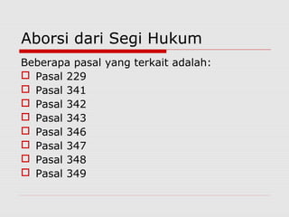 Presentasi aborsi | PPT