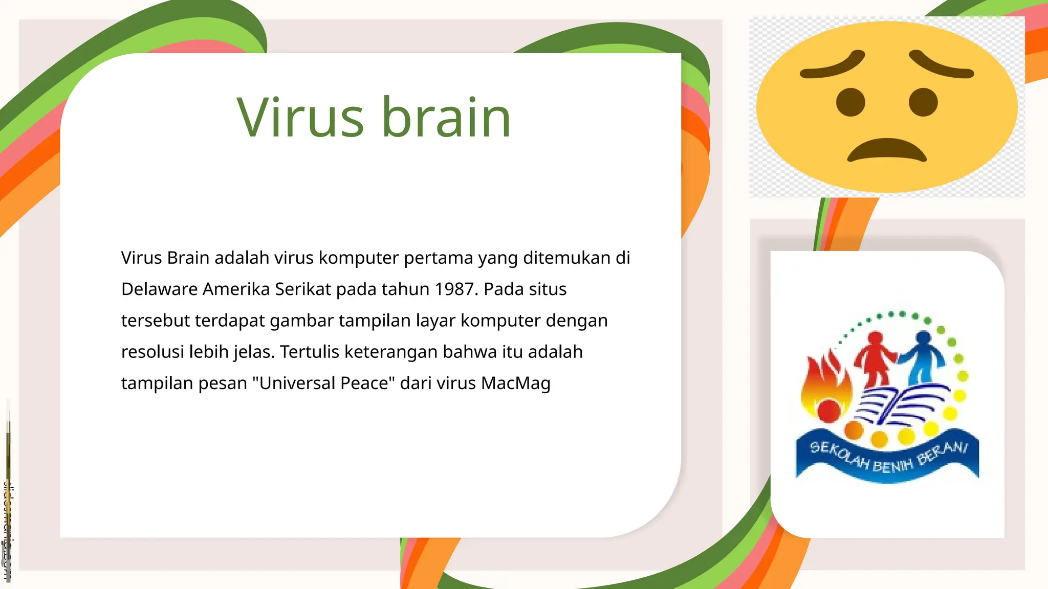 virus pertama dikomputer dan virus brain | PPTX