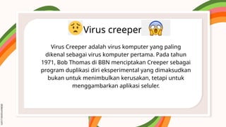 virus pertama dikomputer dan virus brain | PPTX