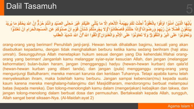 Presentasi agama tasamuh dan i'tidal | PPT