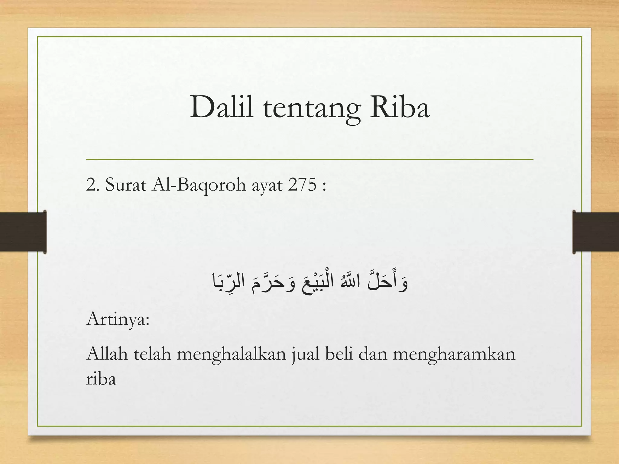 Presentasi Agama - RIBA | PPTX