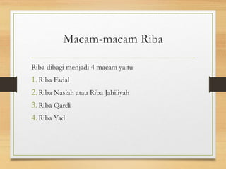 Presentasi Agama - RIBA | PPTX