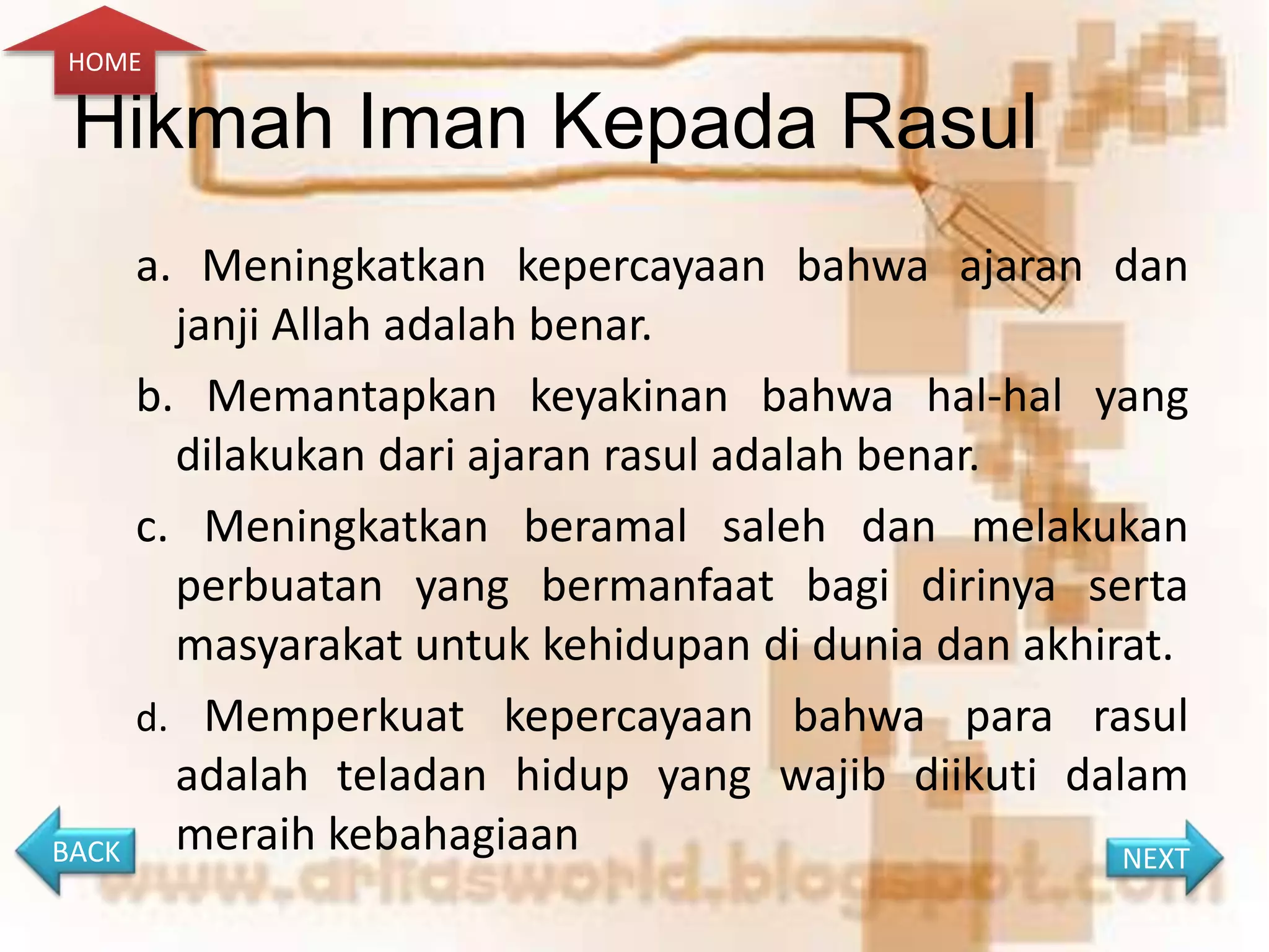 Ian Kepada Rasul-Rasul Allah | PPT