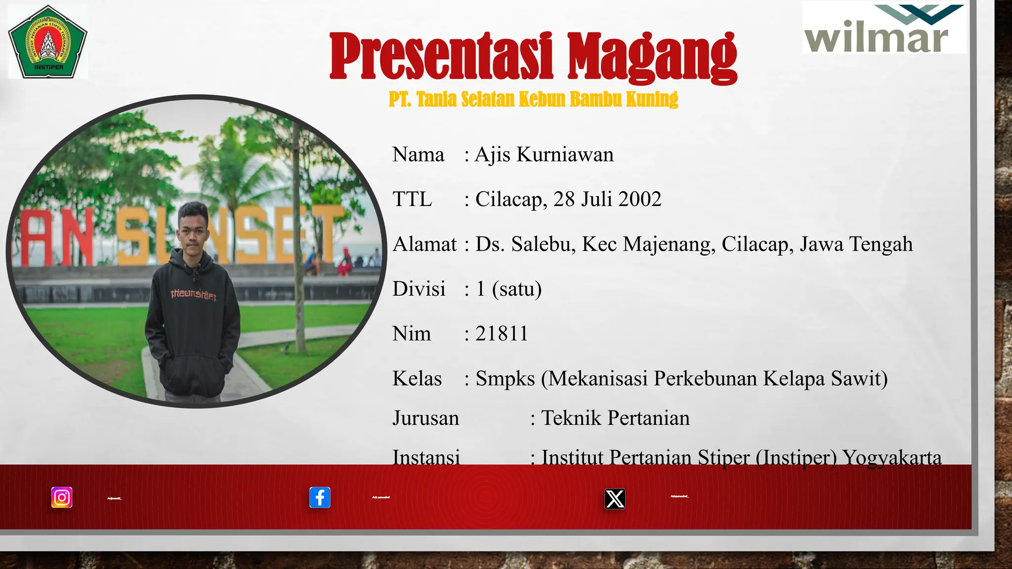 PRESENTASI MAGANG INDUSTRI PERKEBUNAN KELAPA SAWIT | PPTX