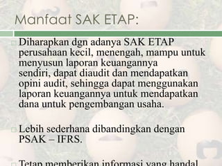 Perbedaan PSAK dan SAK ETAP | PPTX