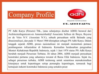TUGAS MANAJEMEN STRATEGI PT. ADHI KARYA | PPTX