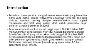 Presentasi algoritma inderaja kelautan | PPSX