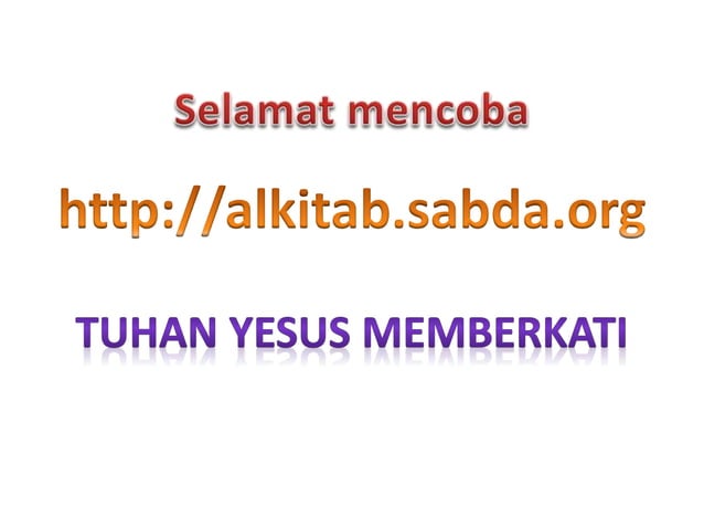 Alkitab SABDA | PPTX