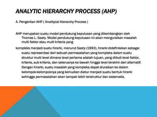Presentasi Analytic Hierarchy Process (AHP) | PDF