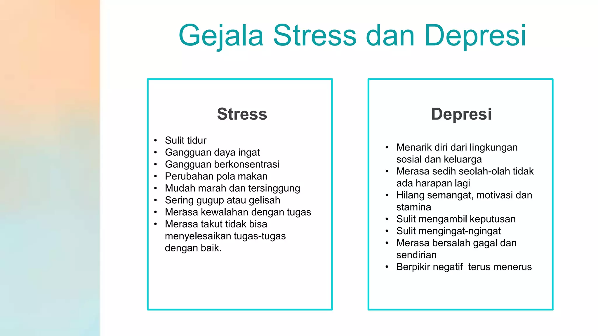 Depresi dan Stress | PPTX