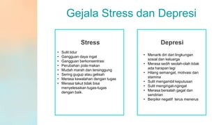 Depresi dan Stress | PPTX