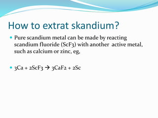 Skandium - Inorganic Chemistry | PPT