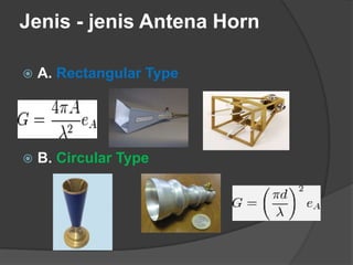 Presentasi E.M. Terapan (Horn Antenna) | PPTX