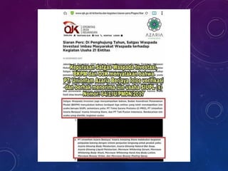 Presentasi Azaria Rangga | PDF