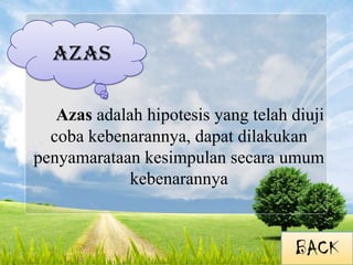 azas azas lingkungan hidup | PPTX