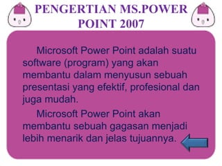 PENGERTIAN POWER POINT | PPT