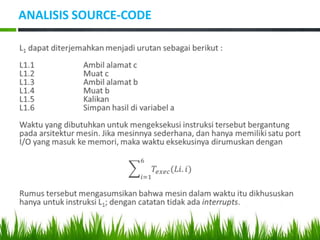 Estimating the run-time program (Real-time system) | PPTX