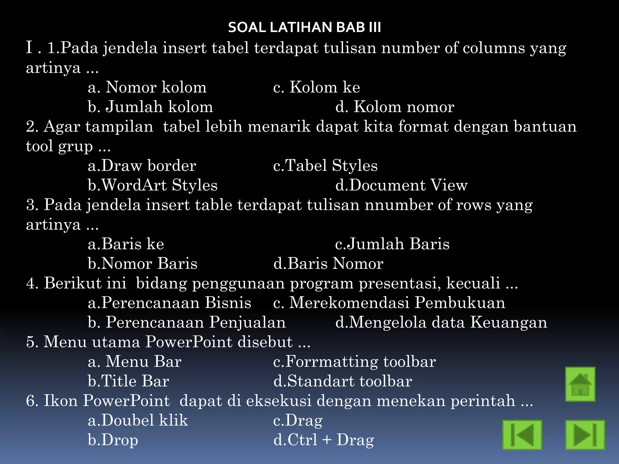 Tugas Power Point Bab 3 | PPTX