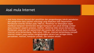Presentasi Informatika BAB 5 Jaringan Komputer dan Internet | PPTX