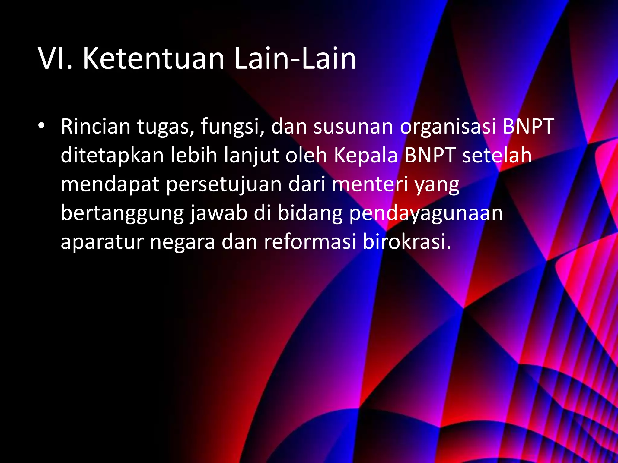 Badan Nasional Penanggulangan Terorisme | POTX
