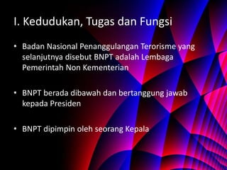 Badan Nasional Penanggulangan Terorisme | POTX