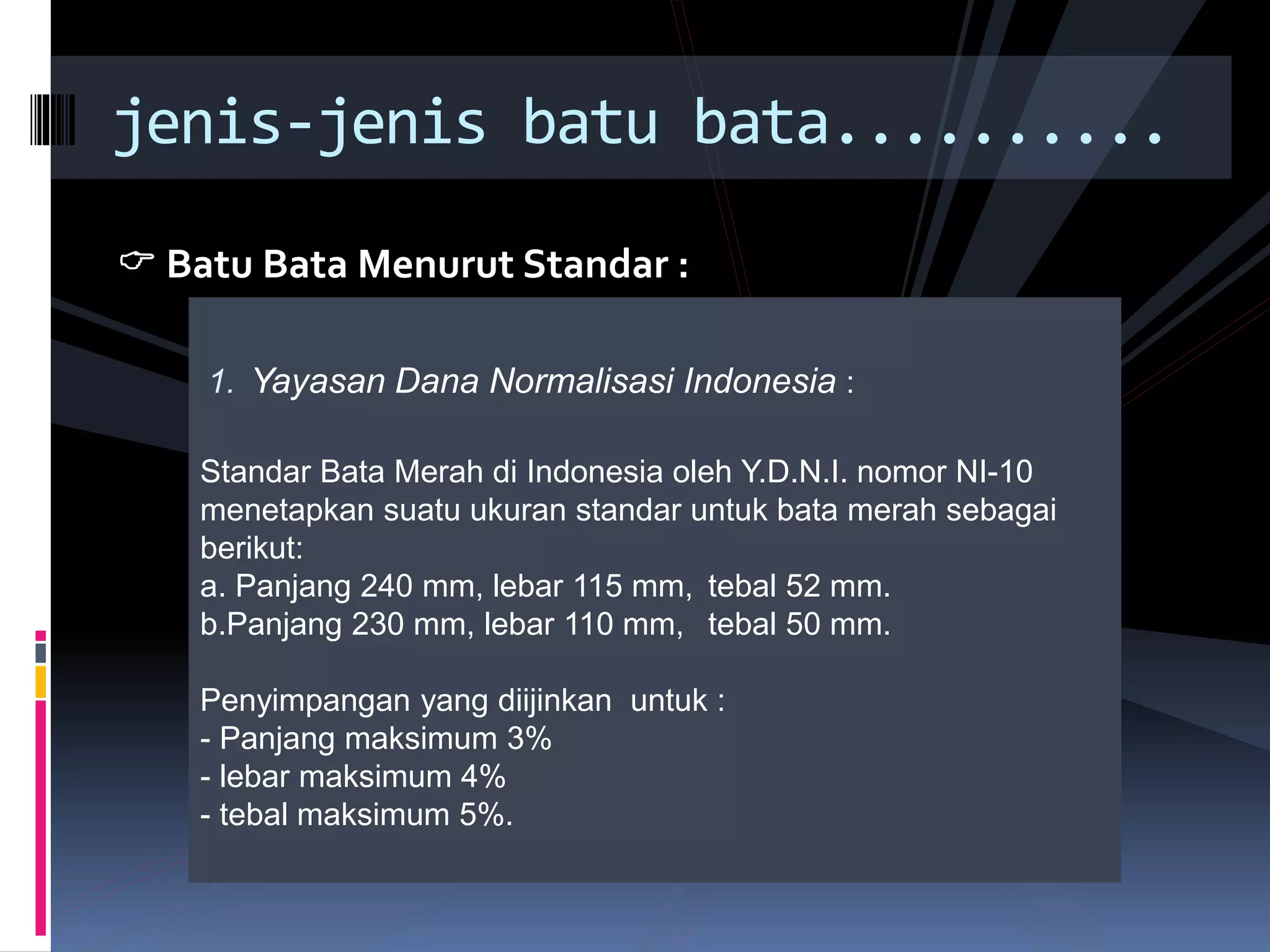 Presentasi bahan bata | PPTX