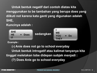 PRESENTASI BAHASA INGGRIS 1 | PPTX