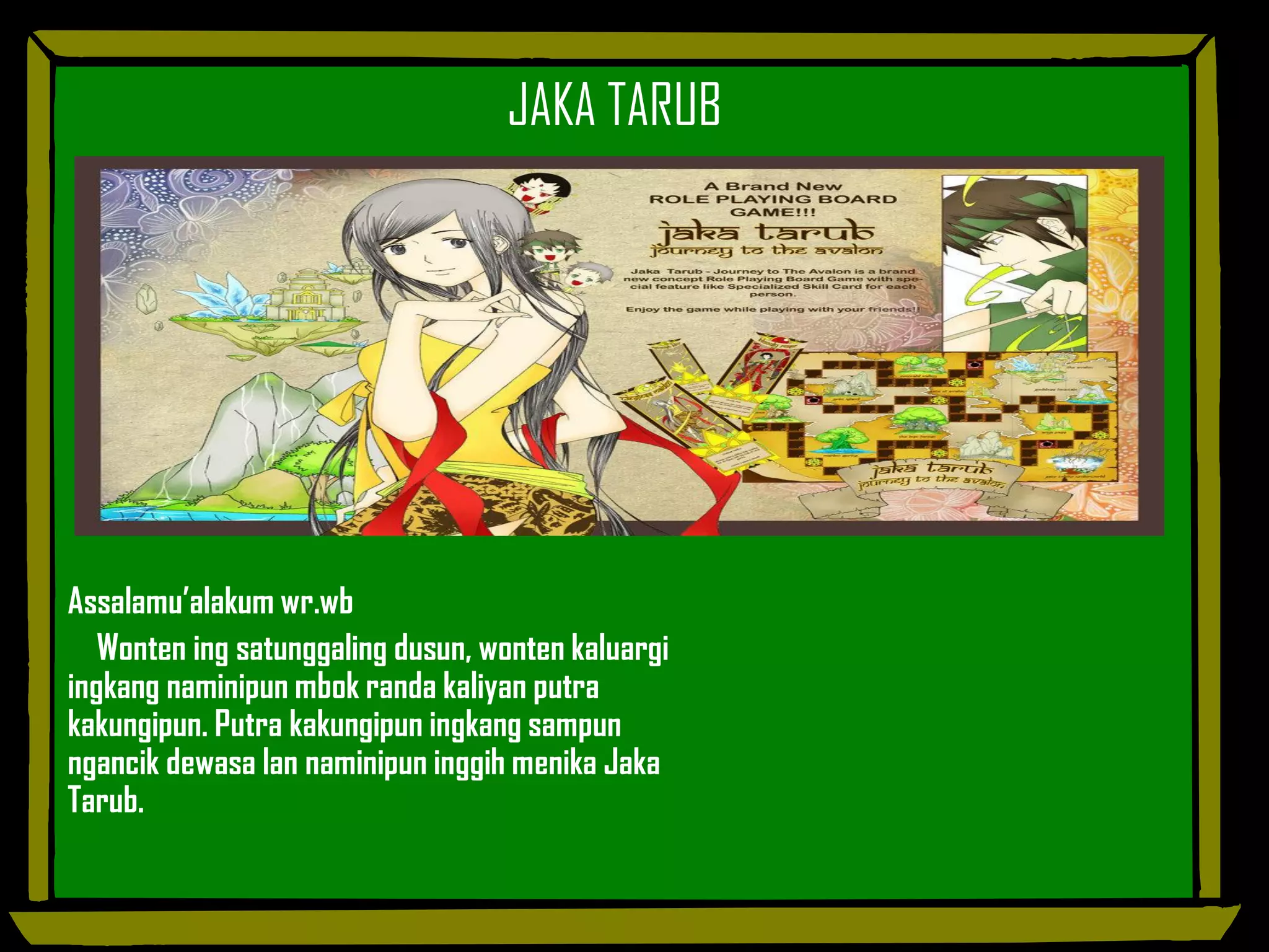 Presentasi bahasa jawa tentang jaka tarub Kreasi IX A SMP N 3 ...
