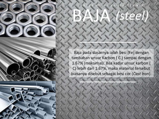 Presentasi Baja/Steel "Civil Engineering" | PPTX
