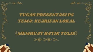 Presentasi Batik | PDF
