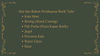 Presentasi Batik | PDF