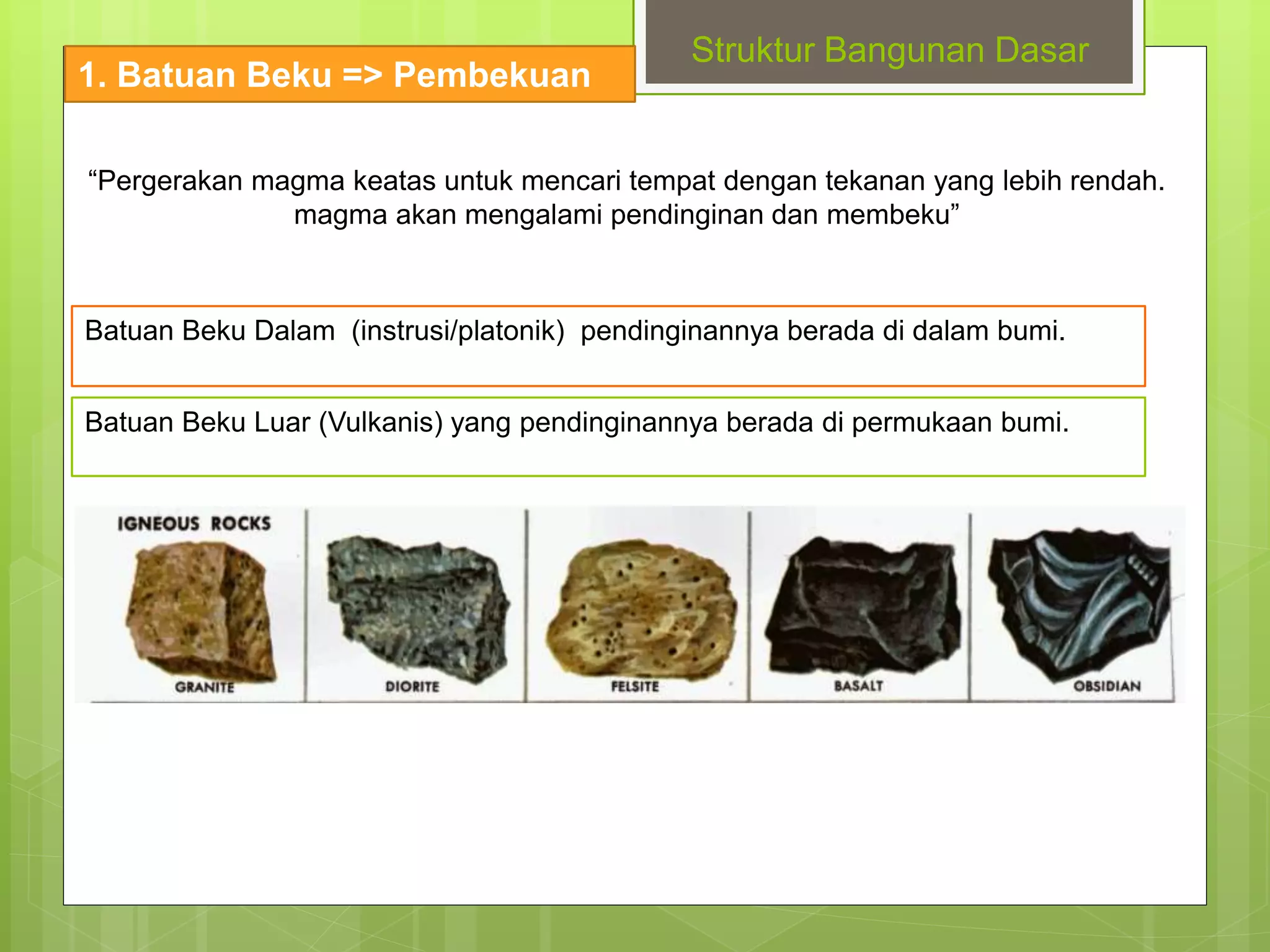 Batu sebagai Material pada Bangunan | PPTX