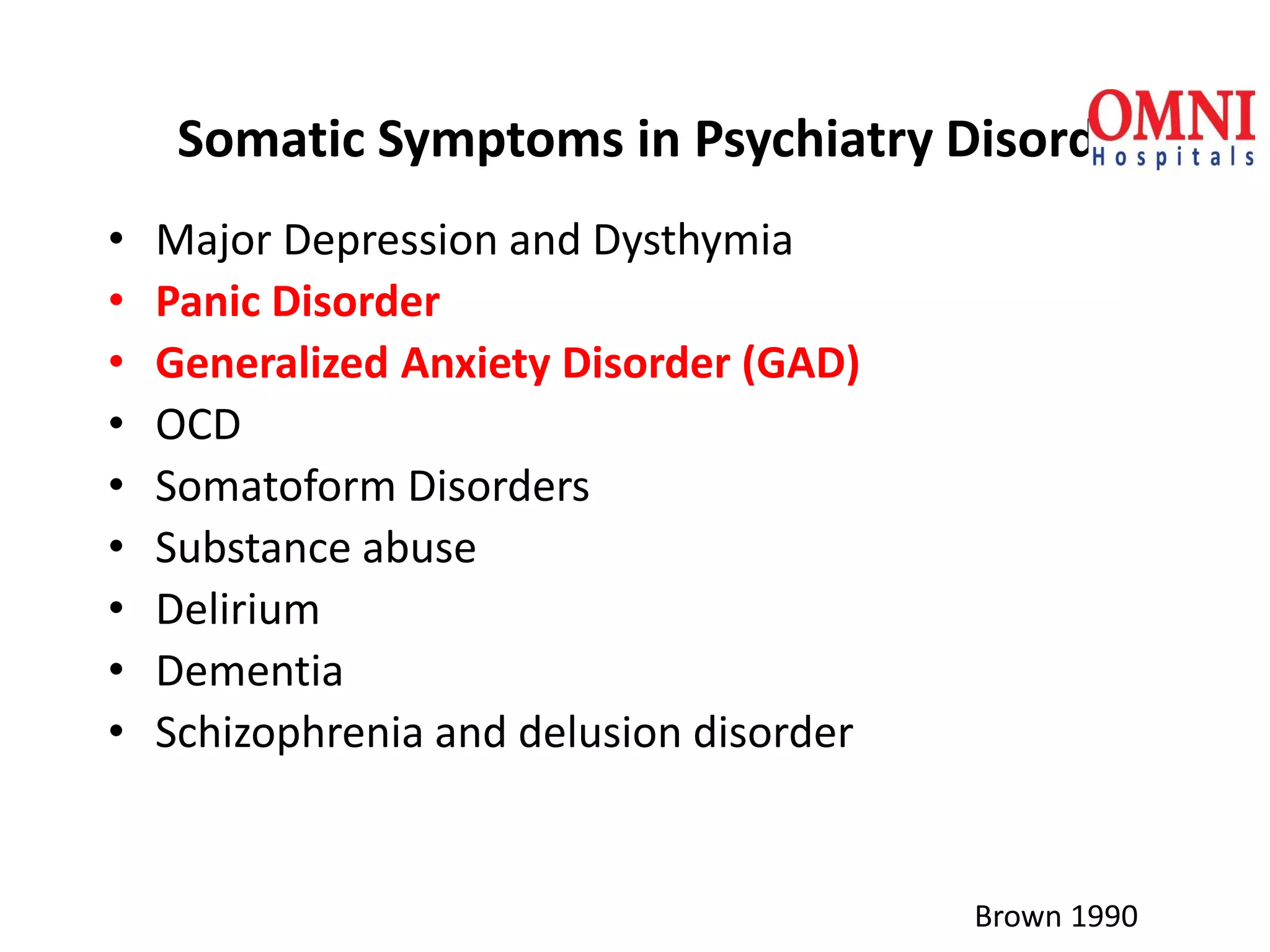 Diagnosis and Treatment of Psychosomatic Disorder (Educational Slides ...