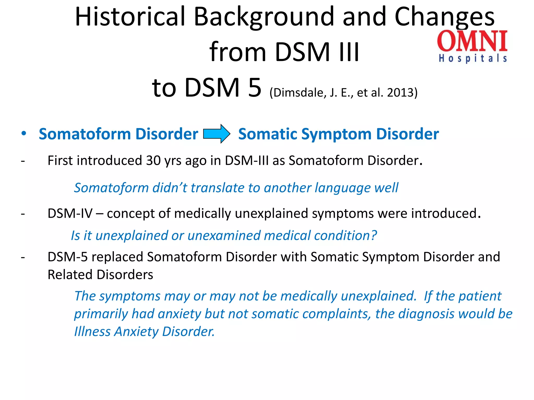 Diagnosis and Treatment of Psychosomatic Disorder (Educational Slides ...